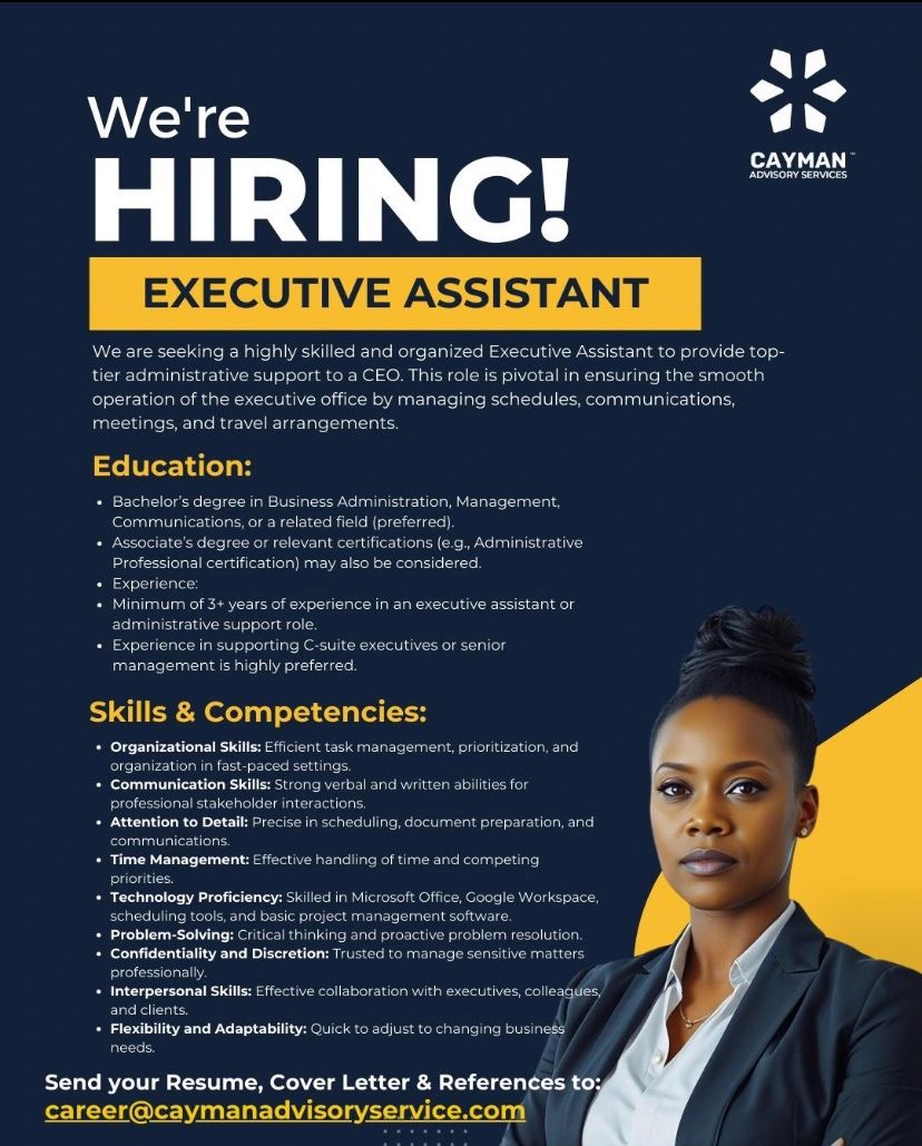 Executive Assistant - Vacancies Global